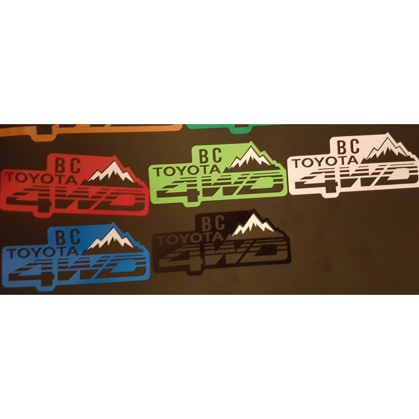 Diecut Decals – BC Toyota 4WD